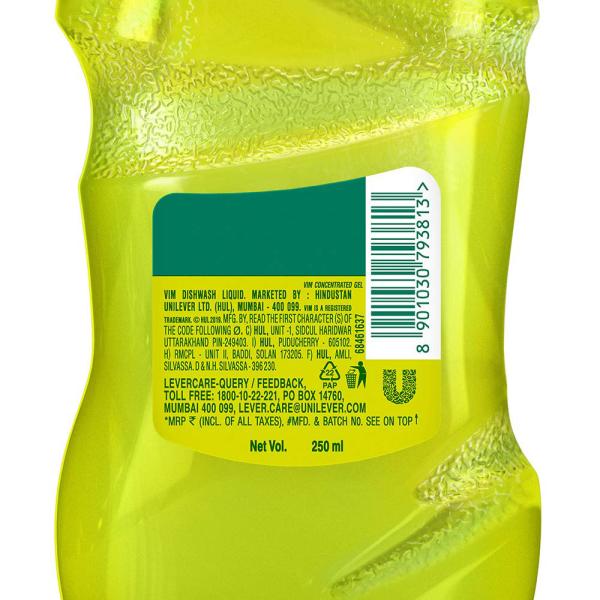 Vim Extra Anti Smell Pudina Dishwash Liquid 250 ml - JioMart