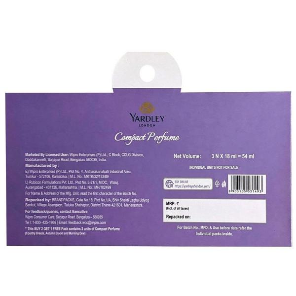 Yardley London Compact Perfume for Women 18 ml (Buy 2 Get 1 Free) - JioMart