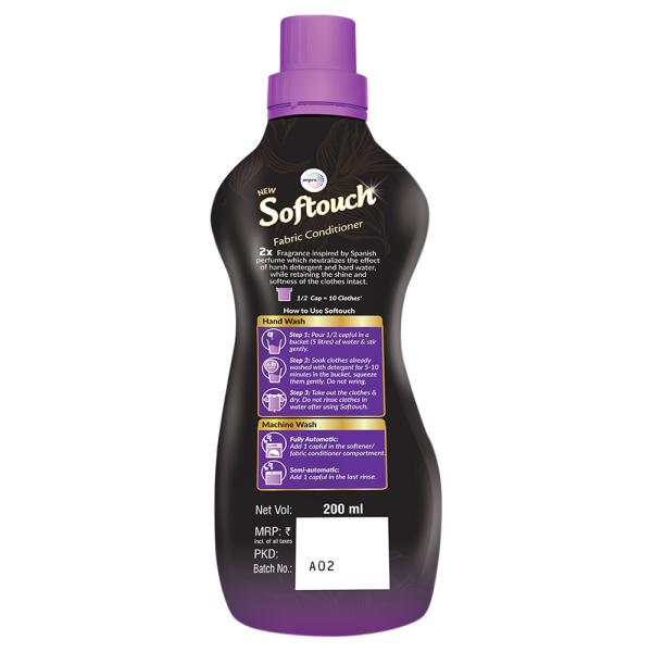 Wipro Softouch After Wash 2X Royal Perfume Fabric Conditioner 200 ml ...