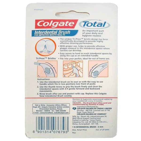 Colgate Total Interdental Brush 2mm - JioMart