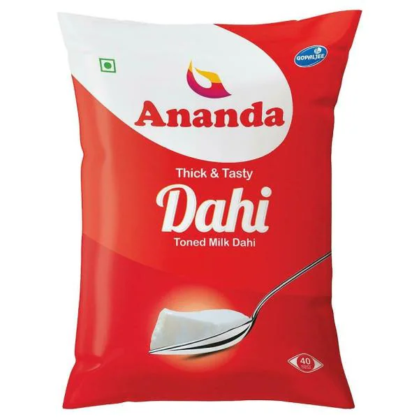 Ananda Thick & Tasty Dahi 1 kg (Pouch) - JioMart
