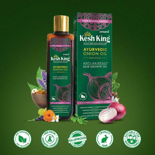 Kesh King Ayurvedic Onion Anti-Hairfall Hair Growth Oil 100 ml - JioMart