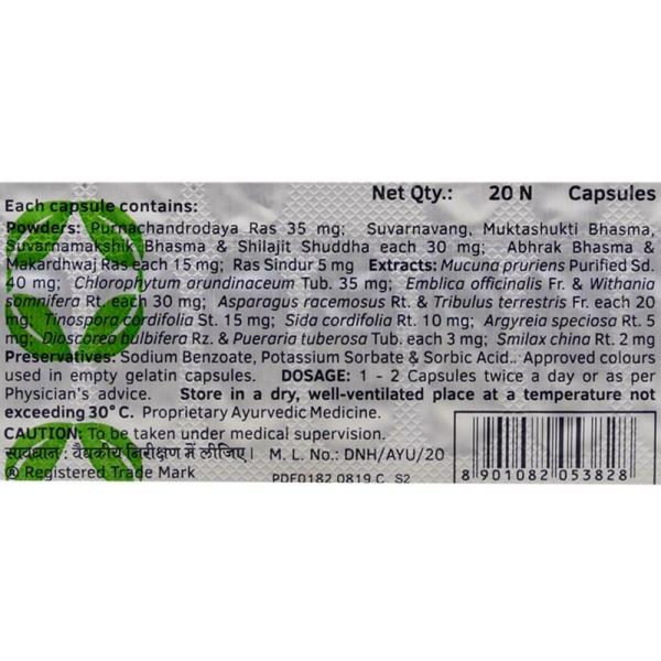 Charak Addyzoa Capsules 20 Nos - JioMart