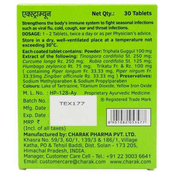 Charak Extrammune 30 Tablets - JioMart