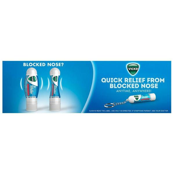 Vicks Inhaler with Keychain 0.5 ml (Pack of 2) - JioMart