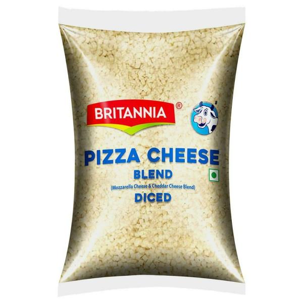 Britannia Blend And Diced Pizza Cheese 200 g (Pouch) - JioMart