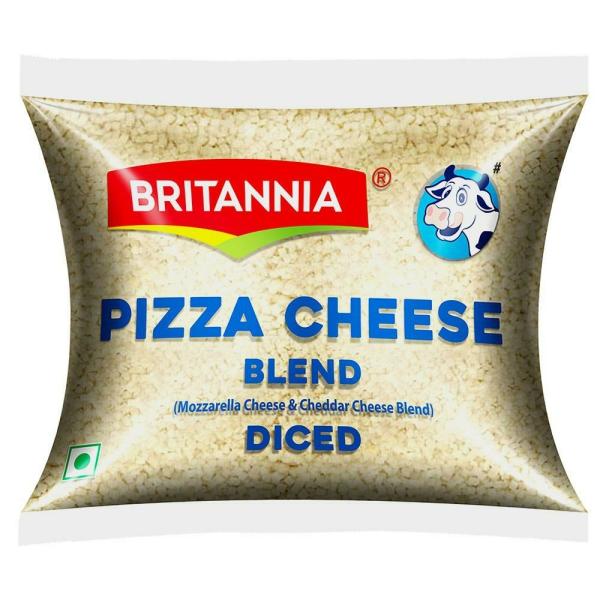 Britannia Blend And Diced Pizza Cheese 500 g (Pouch) - JioMart