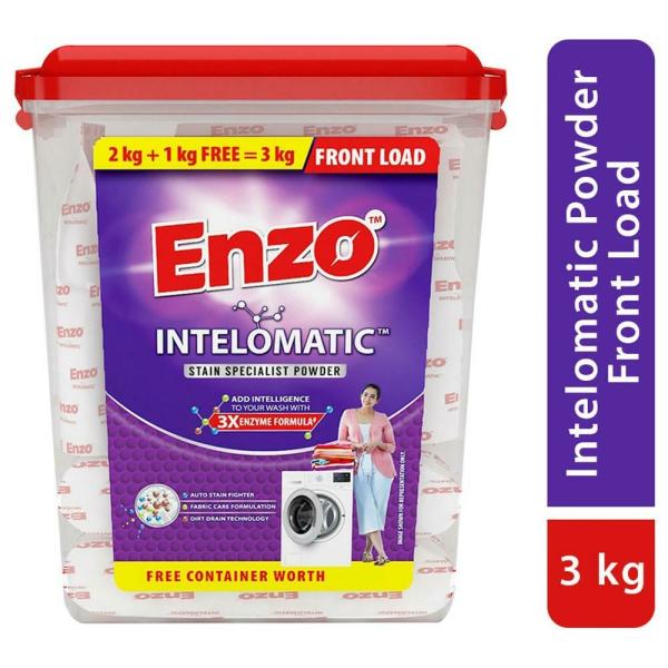 Enzo Intelomatic Front Load Detergent Powder 2 kg (Get 1 kg Free) - JioMart
