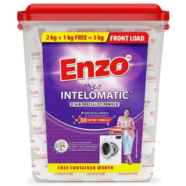 Enzo Intelomatic Front Load Detergent Powder 2 kg (Get 1 kg Free) - JioMart