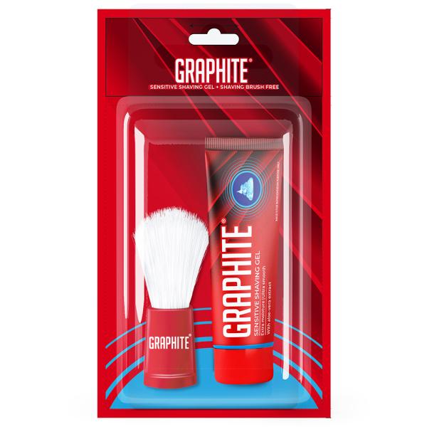 Graphite Extra Moisture Sensitive Shaving Gel 60 g (Free Shaving Brush ...