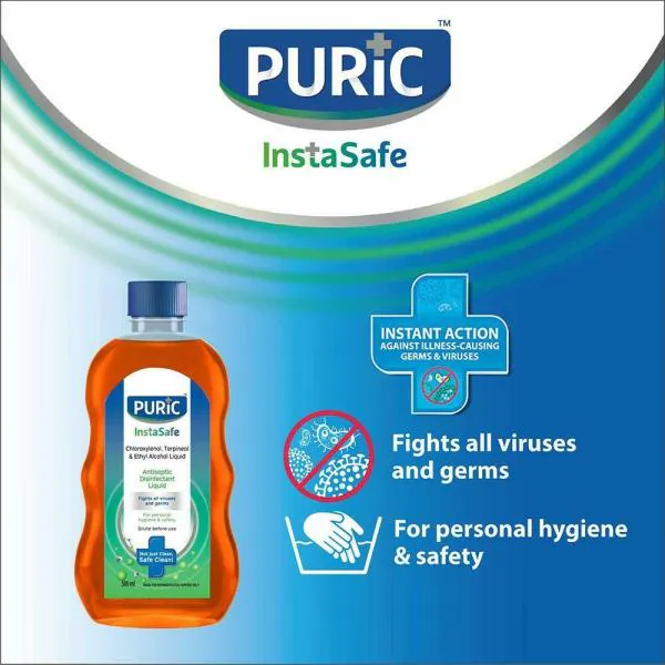 Puric Instasafe Antiseptic Disinfectant Liquid 500 ml - JioMart