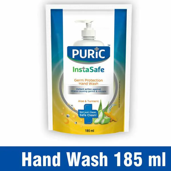 Puric Insta Safe Aloe & Turmeric Germ Protection Hand Wash 185 ml - JioMart