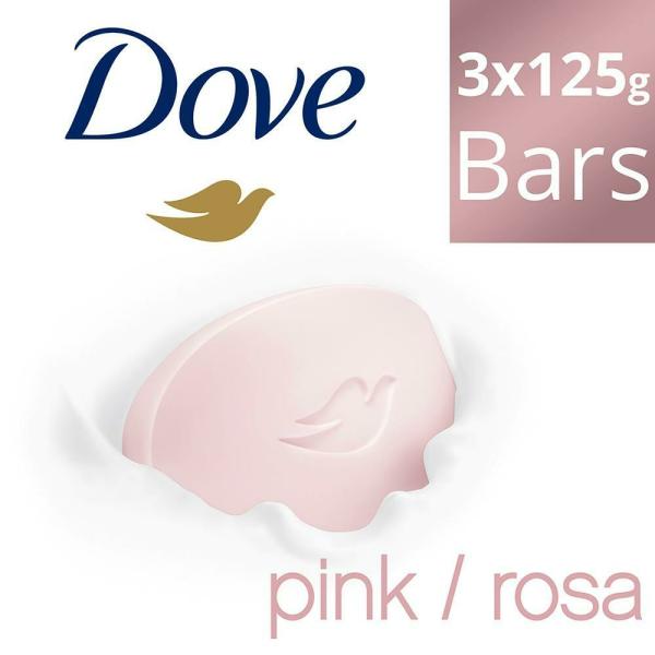 Dove Pink (Rosa) Beauty Bathing Bar 125 g (Pack of 3) - JioMart