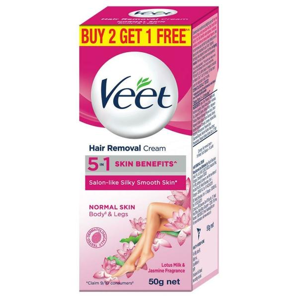 Veet 5 in 1 Skin Benefits Body & Legs Hair Removal Cream for Normal ...