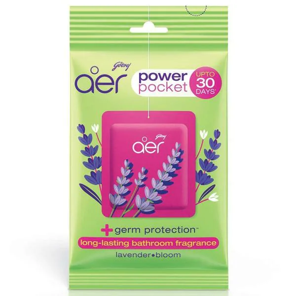 Godrej Aer Power Pocket Lavender Bloom Bathroom Fragrance 10 g - JioMart