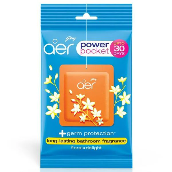 Godrej Aer Power Pocket Floral Delight Bathroom Fragrance 10 g - JioMart