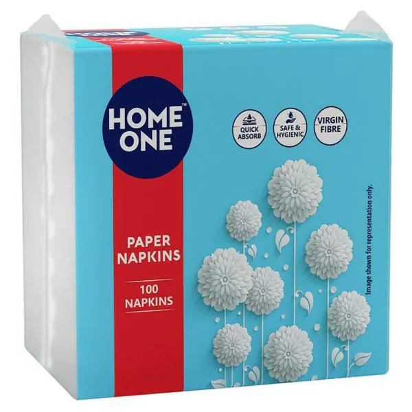Home One Paper Napkins 22 x 22 cms 100 pcs - JioMart