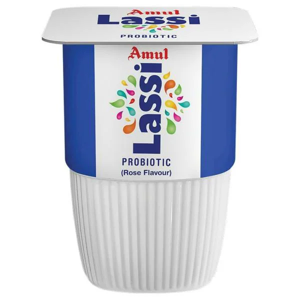 Amul Rose Flavoured Probiotic Lassi 180 ml (Cup) - JioMart