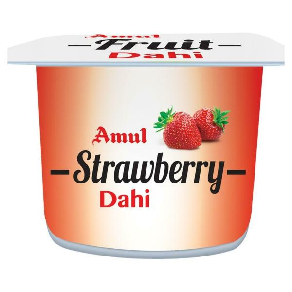 Amul Strawberry Dahi 100 g (Cup) - JioMart