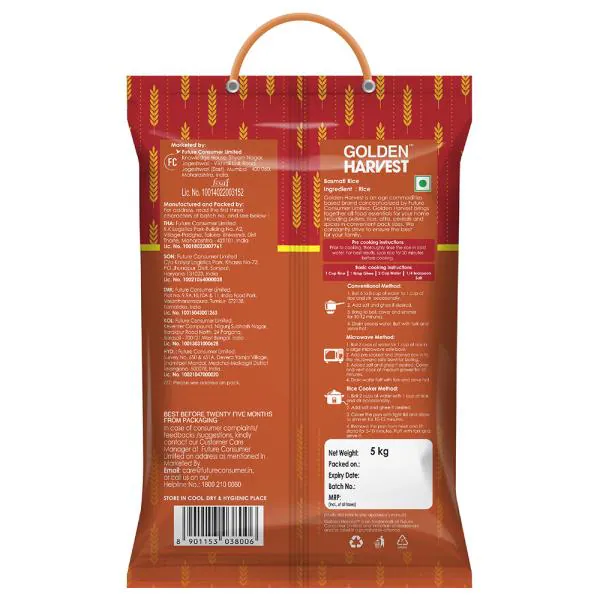 Golden Harvest Pulao Basmati Rice 5 kg - JioMart