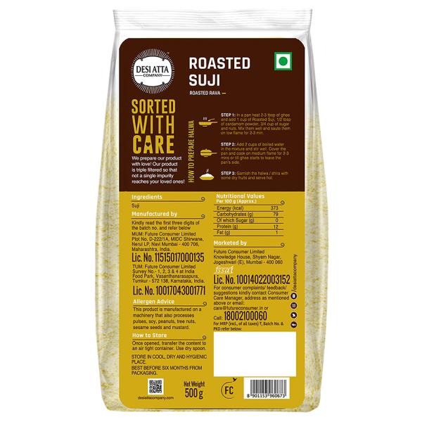 Desi Atta Roasted Suji 500 g - JioMart