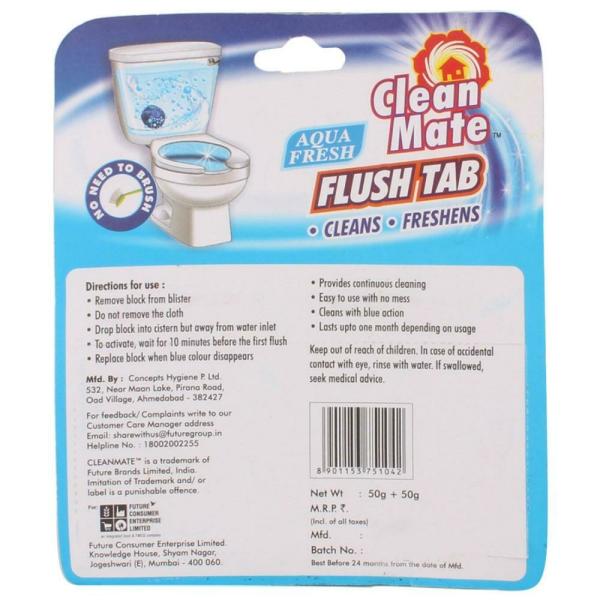 Cleanmate Aqua Fresh Toilet Flush Tablet 50 g (Pack of 2) - JioMart