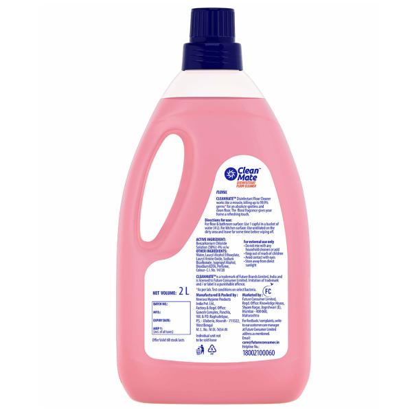 CleanMate Floral Disinfectant Floor Cleaner 2 L - JioMart