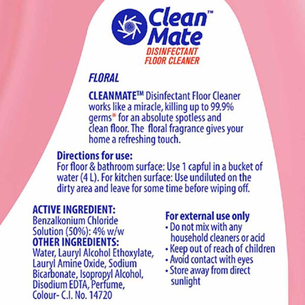 CleanMate Floral Disinfectant Floor Cleaner 2 L - JioMart