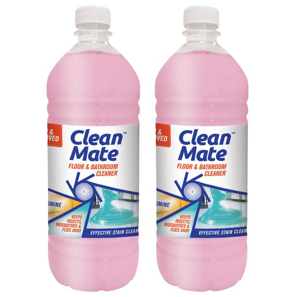 CleanMate Jasmine Floor & Bathroom Cleaner 1 L (Pack of 2) - JioMart