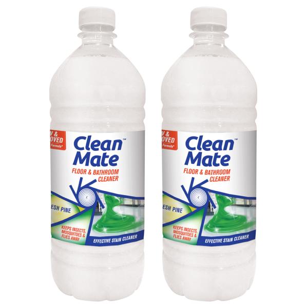 CleanMate Fresh Pine Floor & Bathroom Cleaner 1 L (Pack of 2) - JioMart