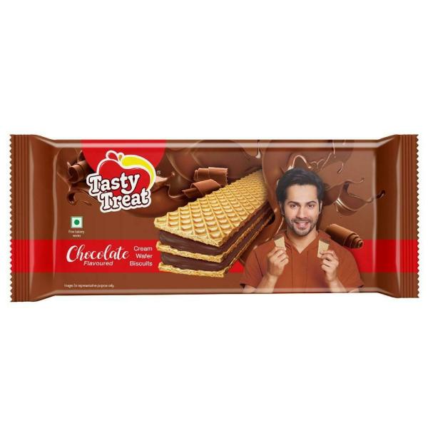 Tasty Treat Chocolate Cream Wafer Biscuits 75 g - JioMart