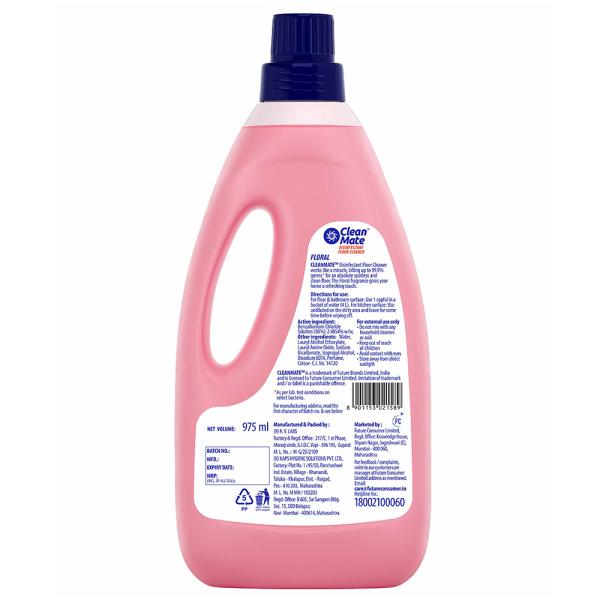 CleanMate Floral Disinfectant Floor Cleaner 975 ml - JioMart