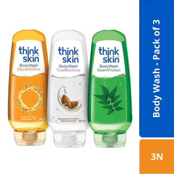Think Skin Assorted Body Wash 250 ml (Pack of 3) - JioMart