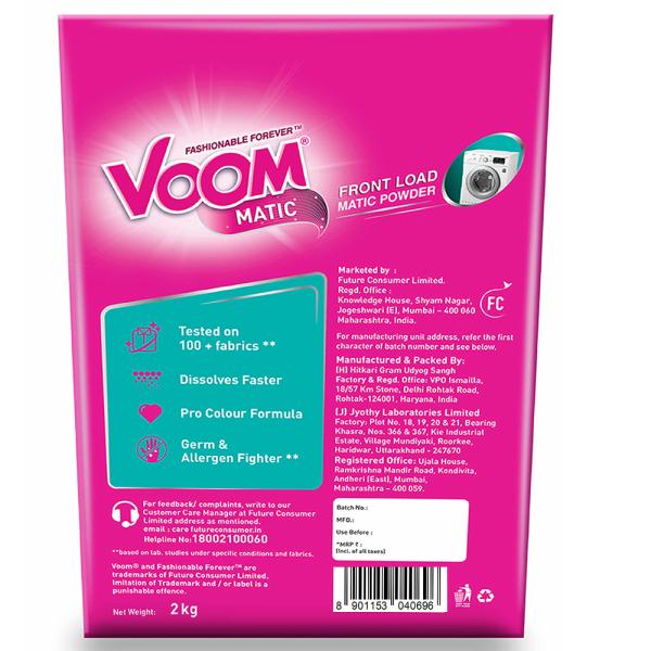 Voom Matic Front Load Detergent Powder 2 kg - JioMart
