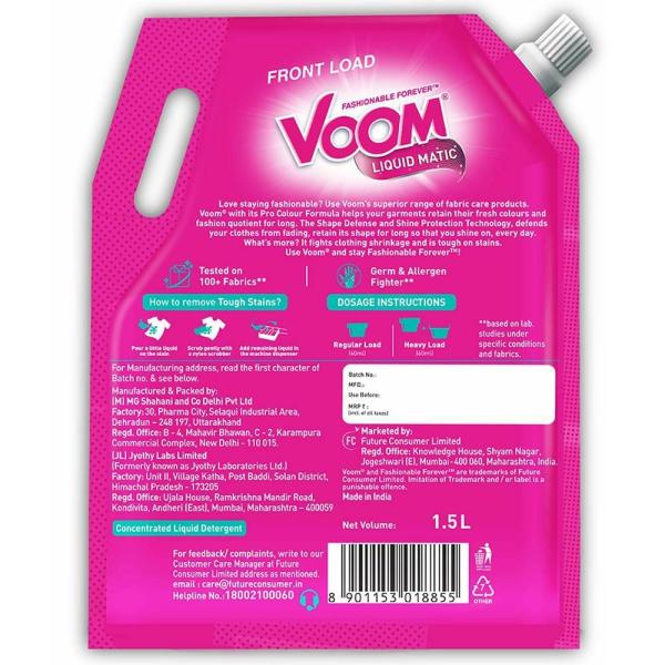 Voom Matic Front Load Liquid Detergent 1. 5 L - JioMart