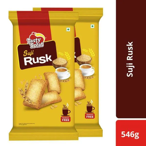 Tasty Treat Suji Rusk 2x273 g - JioMart