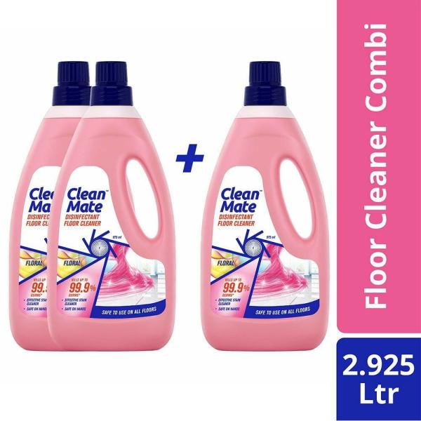 CleanMate Floral Disinfectant Floor Cleaner 975 ml (Buy 2 Get 1 Free ...