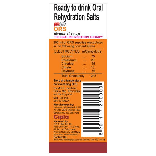 Prolyte ORS Orange Drink 200 ml - JioMart