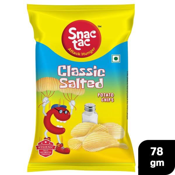 Snactac Classic Salted Potato Chips 78 g - JioMart