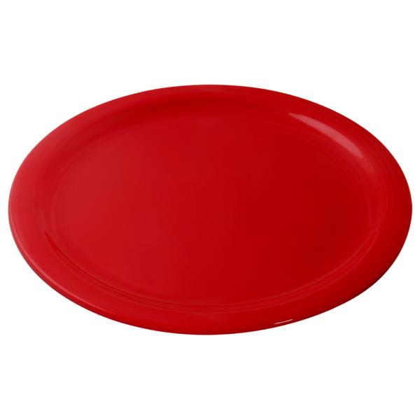 Hi-Luxe Solid Red Round Melamine Full Plate - JioMart