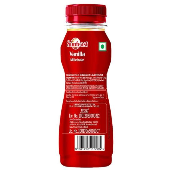 Sunfeast Vanilla Milkshake 180 ml (Bottle) - JioMart