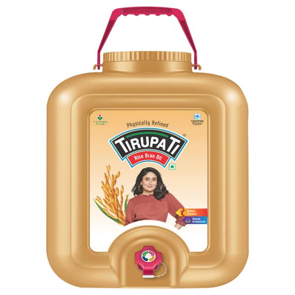 Tirupati Physically Refined Rice Bran Oil 15 L - JioMart