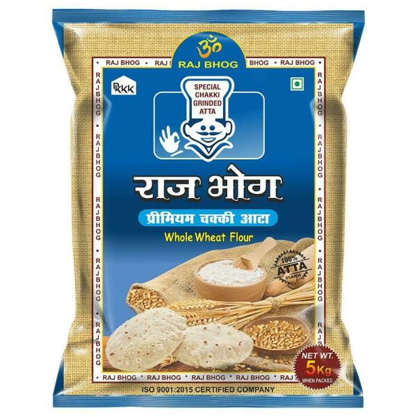Raj Bhog Premium Chakki Whole Wheat Flour 5 kg - JioMart