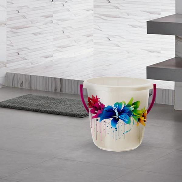 Ratan Super Saver Printed White Plastic Bucket 20 L - JioMart