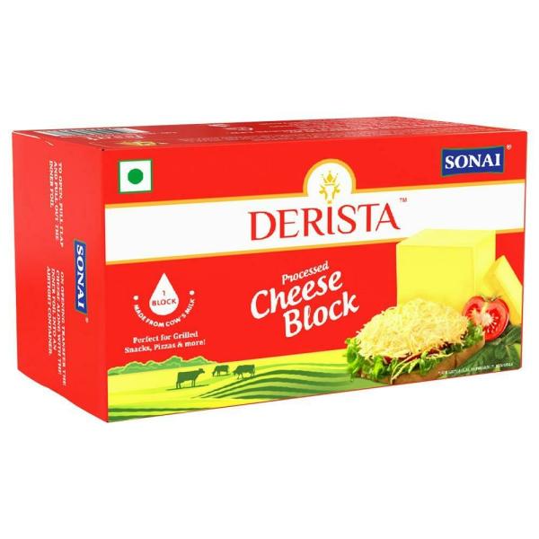 Derista Processed Cheese Block 200 g (Carton) - JioMart