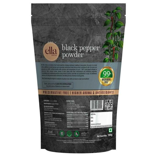 Ella Black Pepper Powder 100 g - JioMart