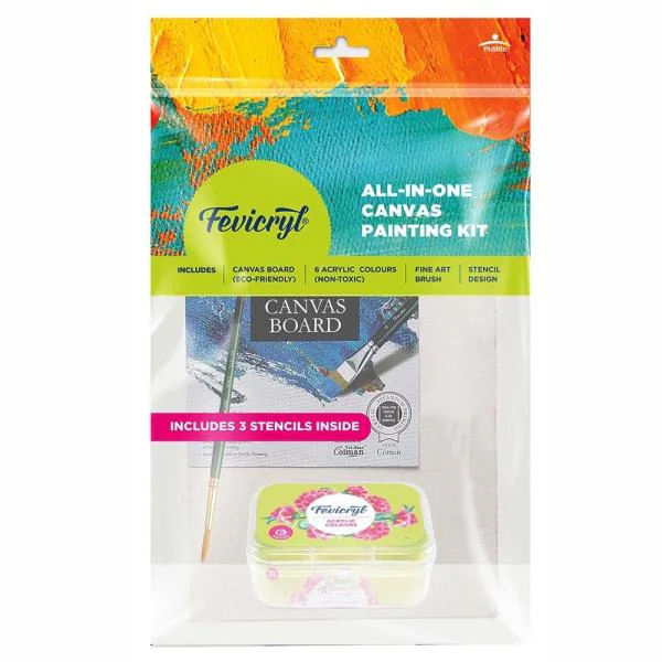 Fevicryl Canvas Board All In One Painting Kit - JioMart