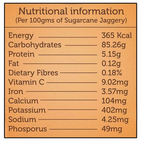 Jivana Chemical Free Jaggery 950 g - JioMart