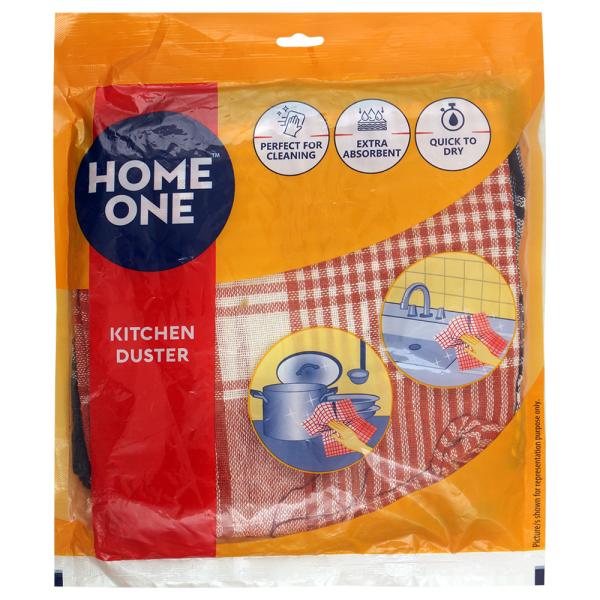 Home One Assorted Cotton Checkered Kitchen Duster (Pack of 4) - JioMart