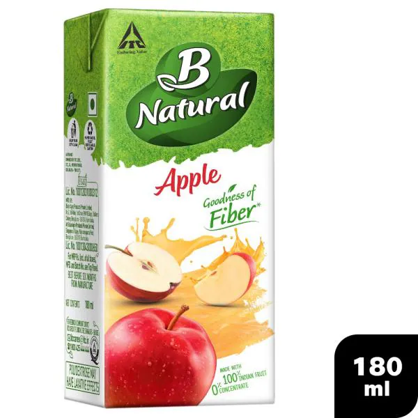 B Natural Apple Drink 180 ml - JioMart
